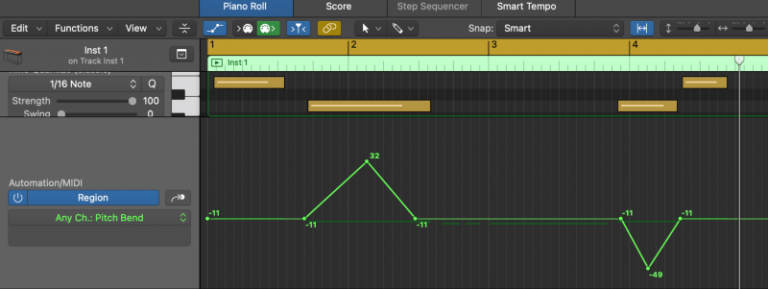 How to Pitch Bend in Logic Pro X (2 Quick Methods)