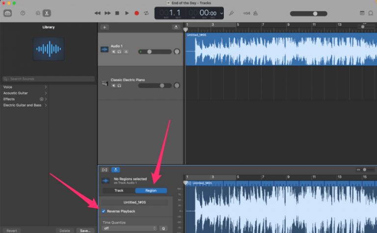 How to Reverse a Track in GarageBand (Mac or iPhone)
