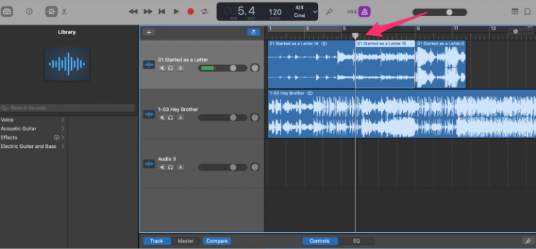 How to Split Tracks in GarageBand (Mac or iPhone)